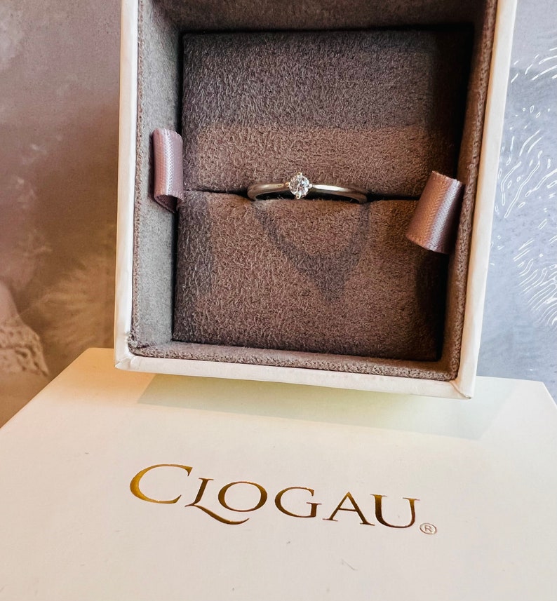 Clogau 9ct White Gold ‘cariad’ (my Love) Diamond Solitaire Engagement ...