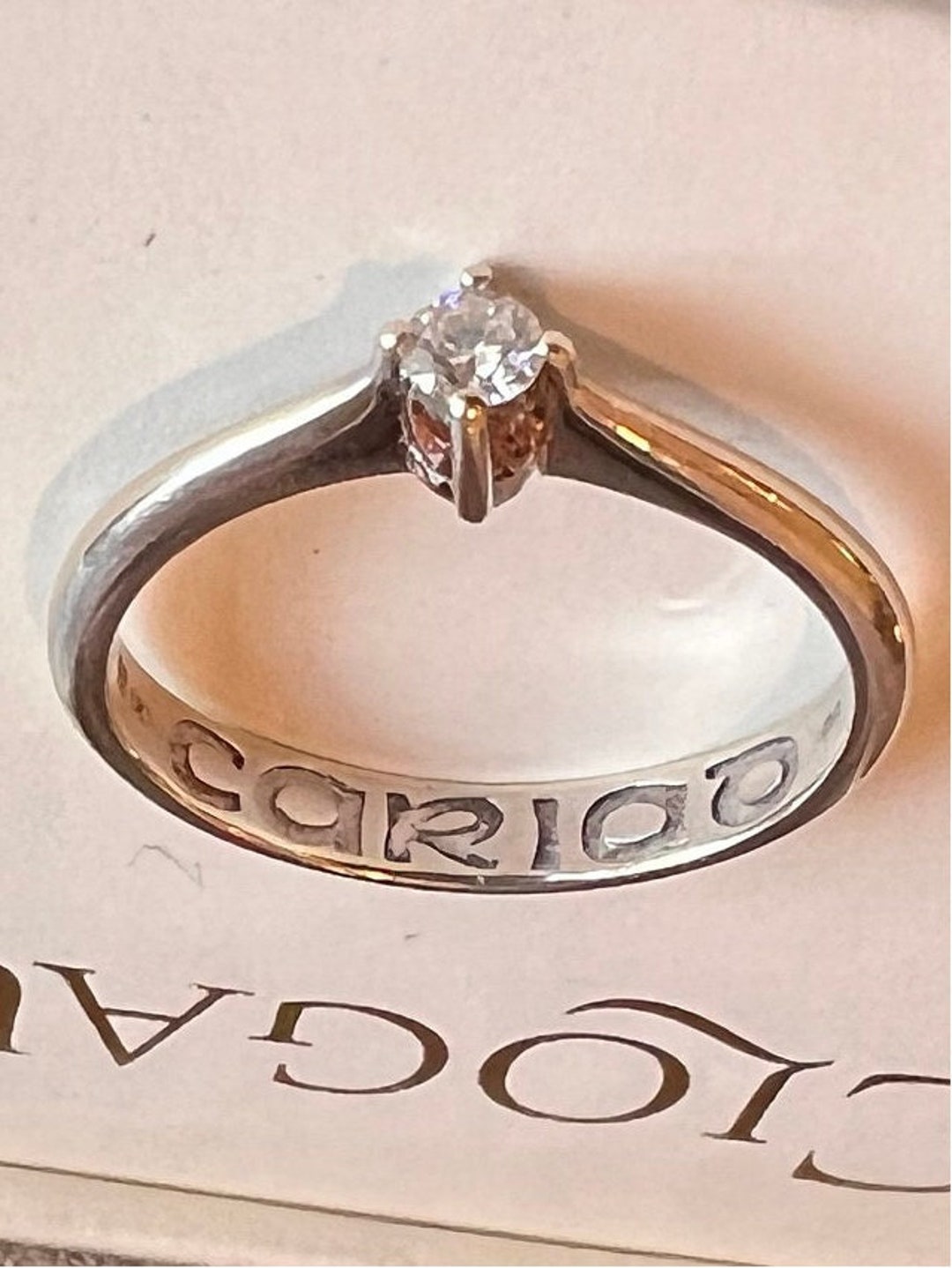Clogau 9ct White Gold ‘cariad’ (my Love) Diamond Solitaire Engagement ...
