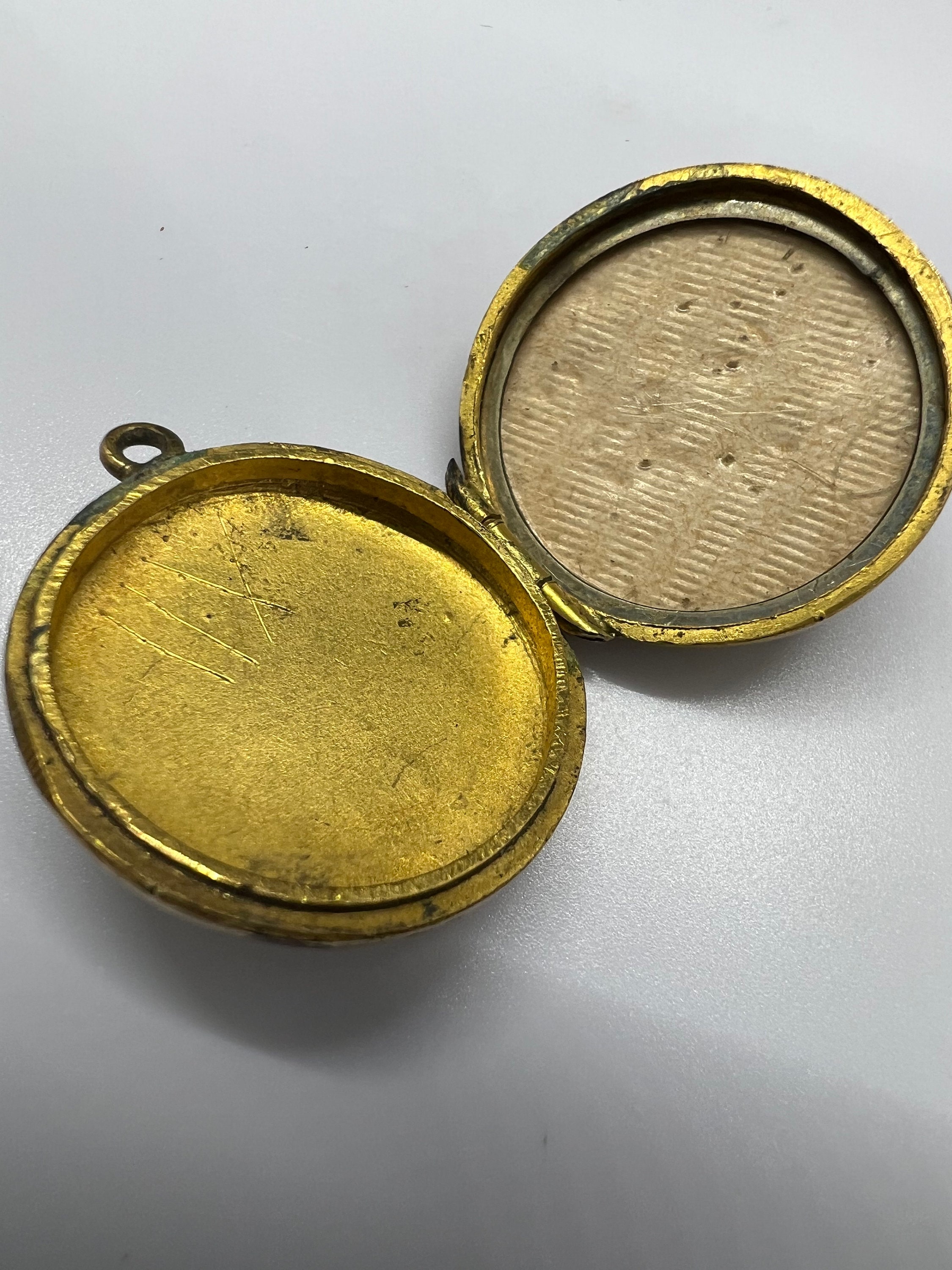 Antique 9ct Gold Back & Front Locket - Etsy