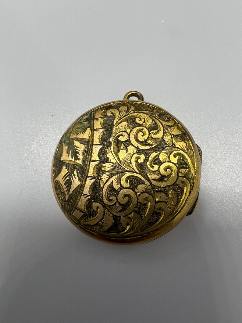 Antique 9ct Gold Back & Front Locket - Etsy