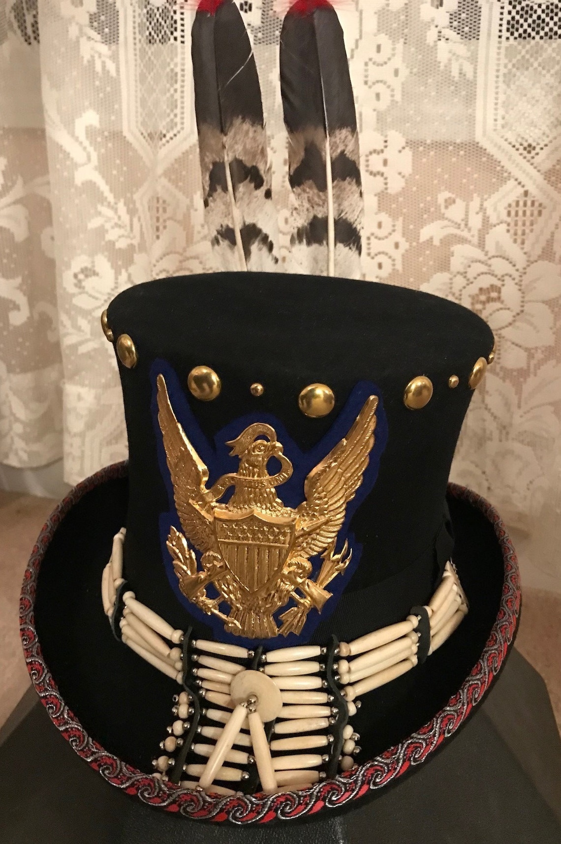 Native American Traditional PLAINS INDIANS Inspired Top Hat - Etsy