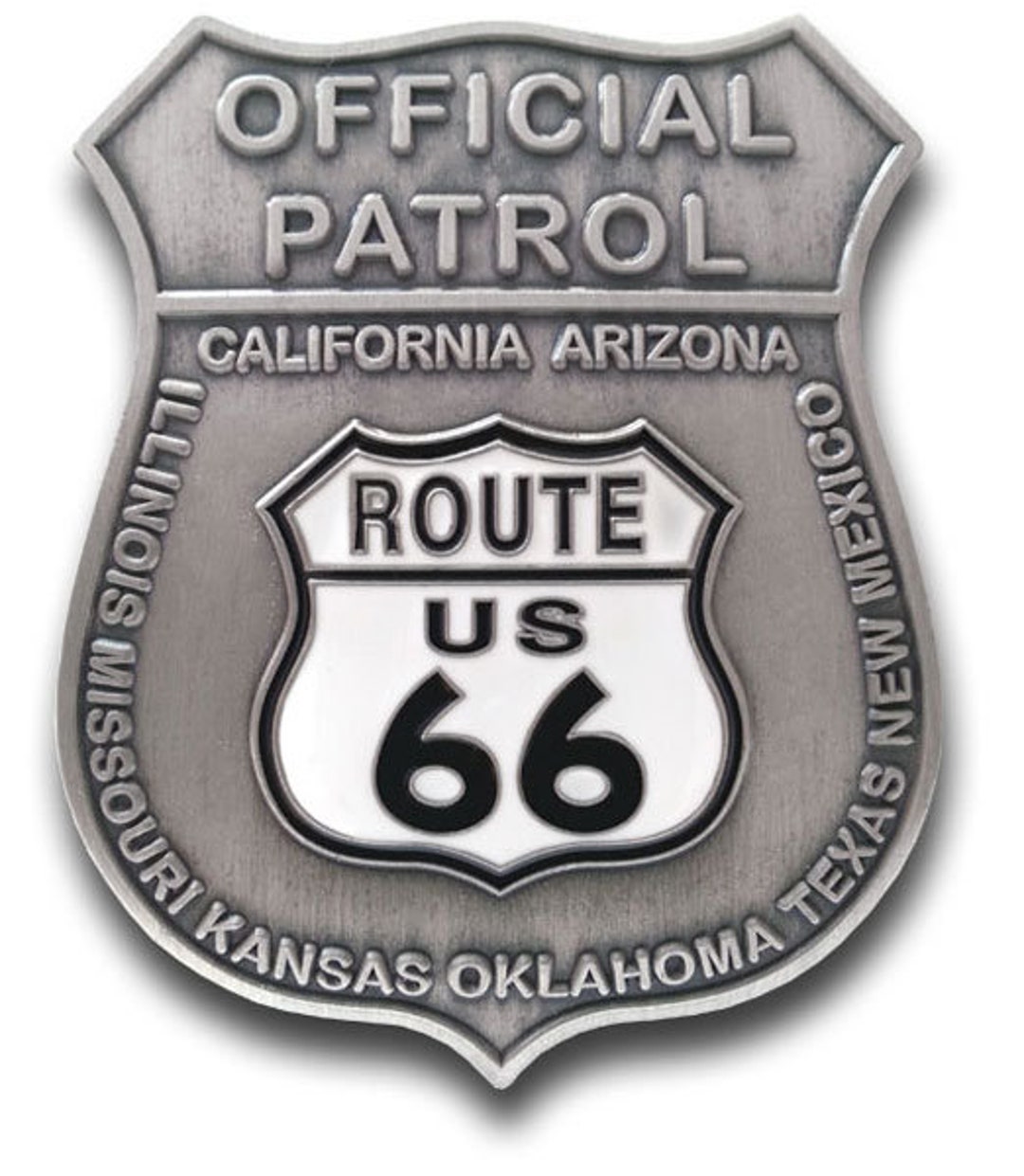 Custom Made "old WEST Styled "route 66 Badge". - Etsy