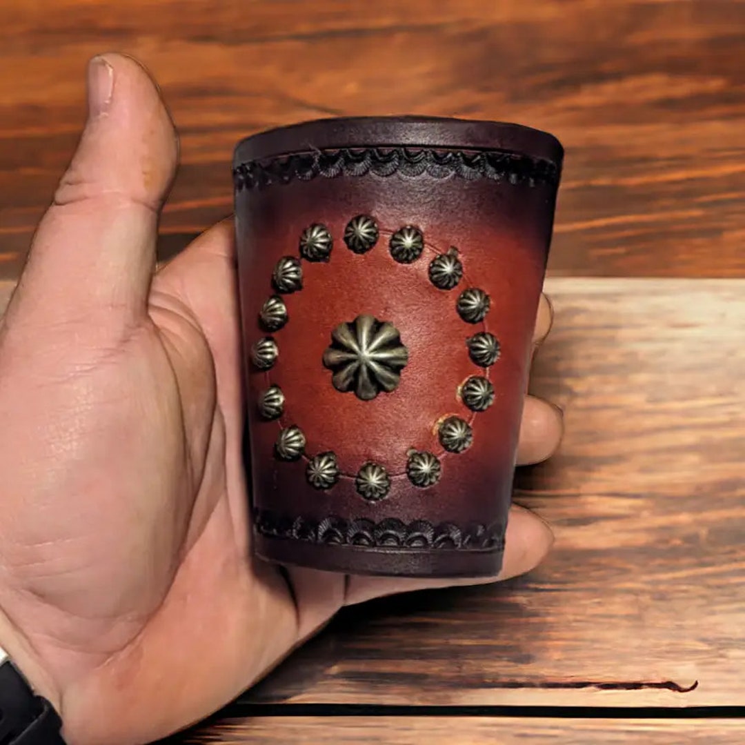 Custom Made Leather COWBOY CUFFS in Youth Size, Hand Tooled. US ...