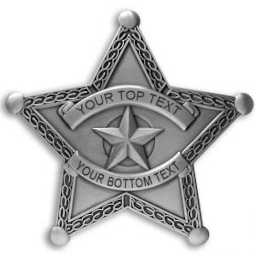 Reproduction Old West Styled Badge ENGRAVED as You Want It - Etsy