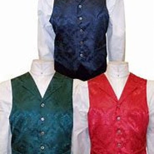 Vintage Styled Old West GAMBLER'S Vest With Matching Set of Sleeve ...