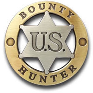 BOUNTY HUNTER Badge, Custom Made - Etsy