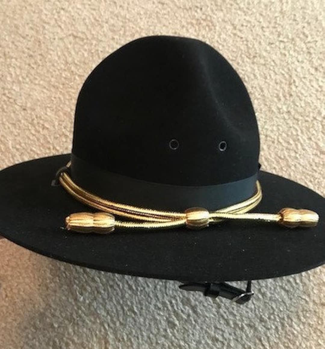 3X Beaver Felt "campaign Hat", Size 7, Unworn and in Like NEW Condition ...