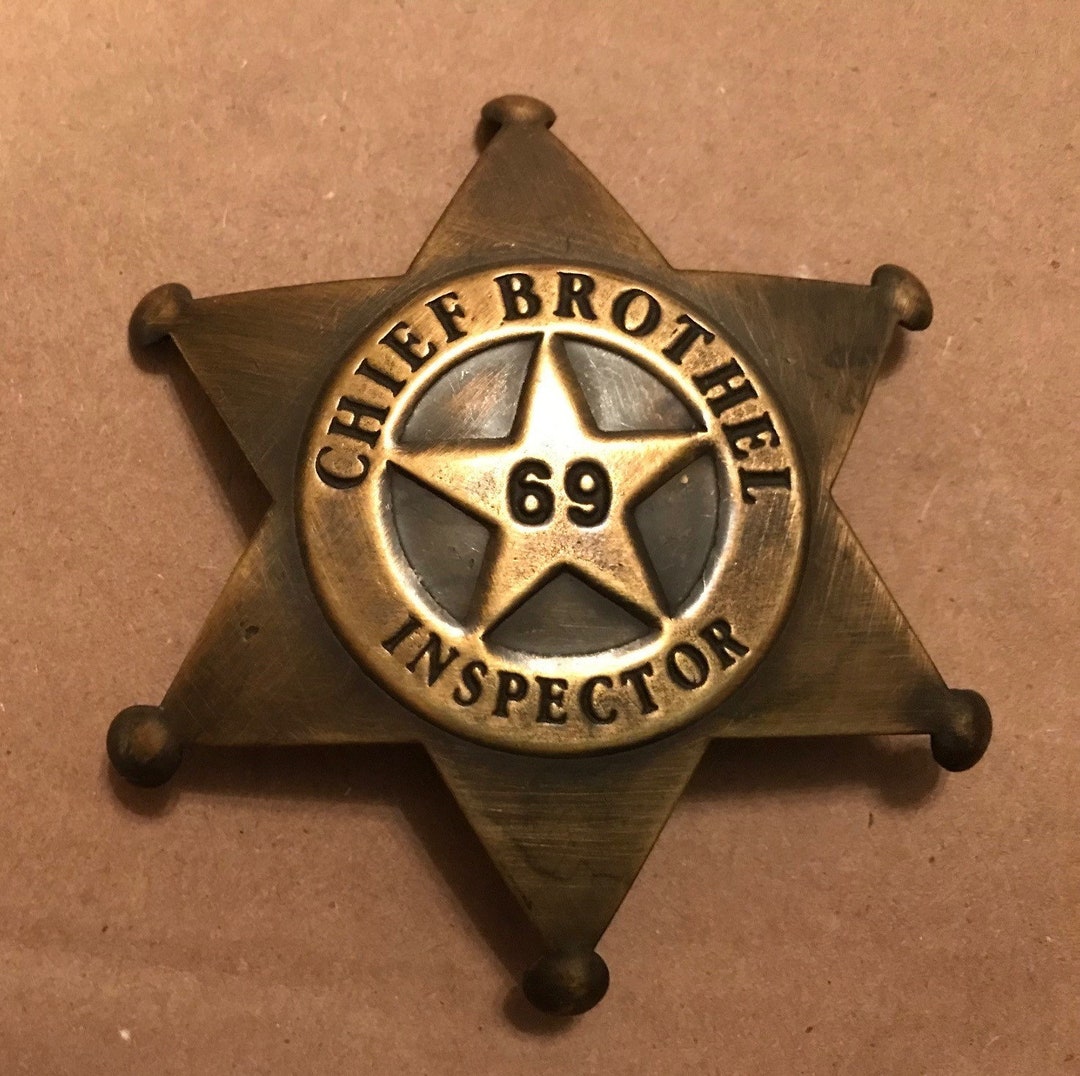 OLD WEST BADGES, Solid Brass Reproduction Badges With Free Shipping - Etsy