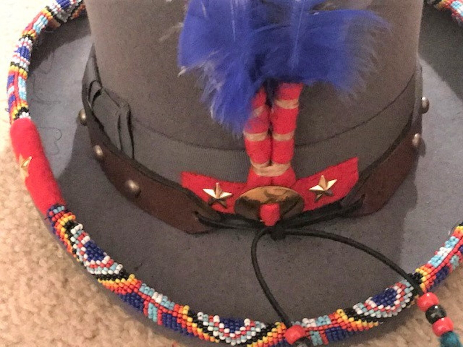 Native American Traditional PLAINS INDIANS inspired Top Hat | Etsy
