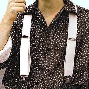 Old West, VICTORIAN Style Suspenders - Canvas Webbing. - Etsy