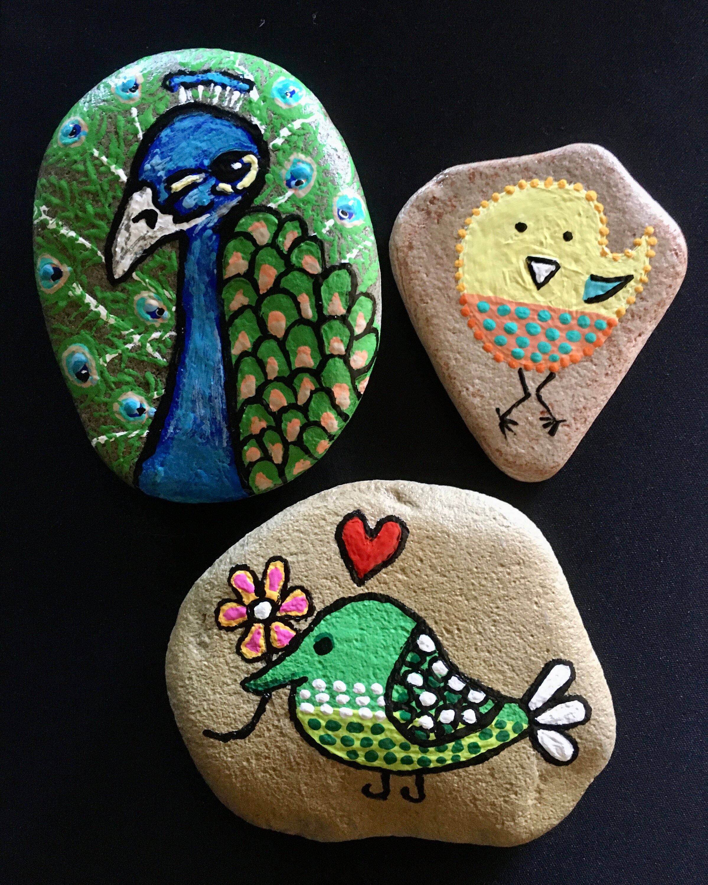 Painted Rocks BIRDS Collection - Etsy