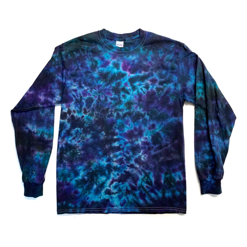 Blue Crinkle Dye Shirt - Etsy