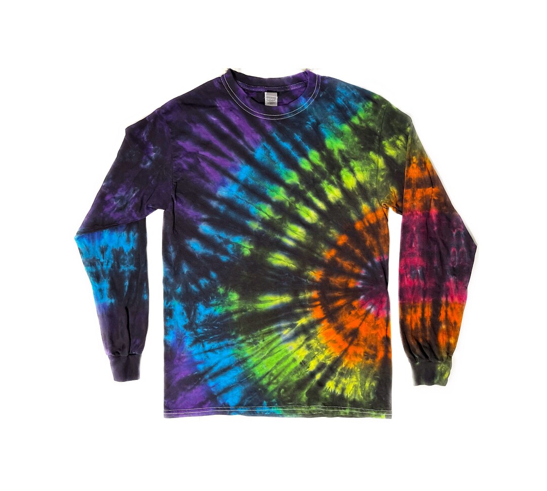 The Prism Long Sleeve Tie Dye Shirt - Etsy