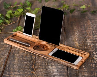 Wooden phone holder | Etsy