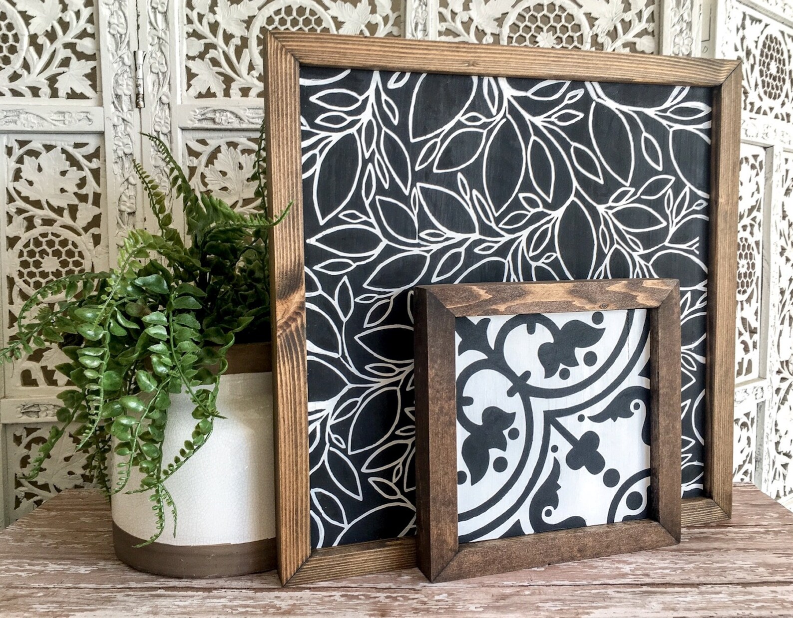 Camilla Pattern Wood Sign Tile Pattern Sign Morrocan Tile | Etsy