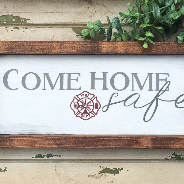 Firefighter Home Sign - Etsy