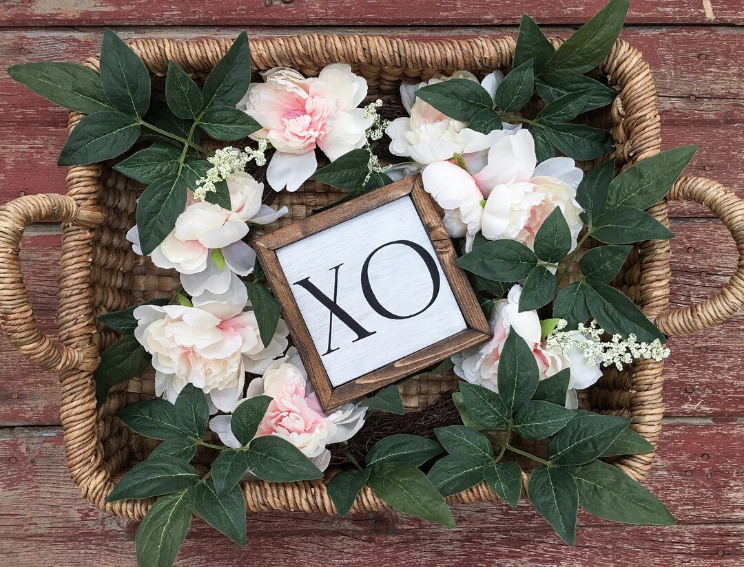 XO Wood Sign Anniversary Gift Wedding Gift Valentines Day Decor Love ...