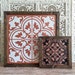 Ainsley Pattern Wood Sign Tile Pattern Sign Moroccan Wall Decor Tile ...