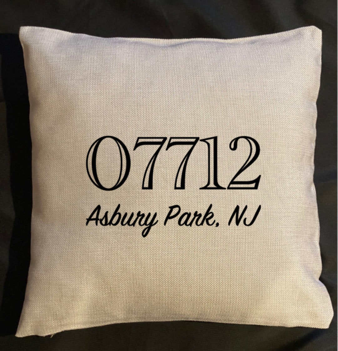 Zip Code Throw Pillow - Personalized With Zip, City and State, Hometown ...