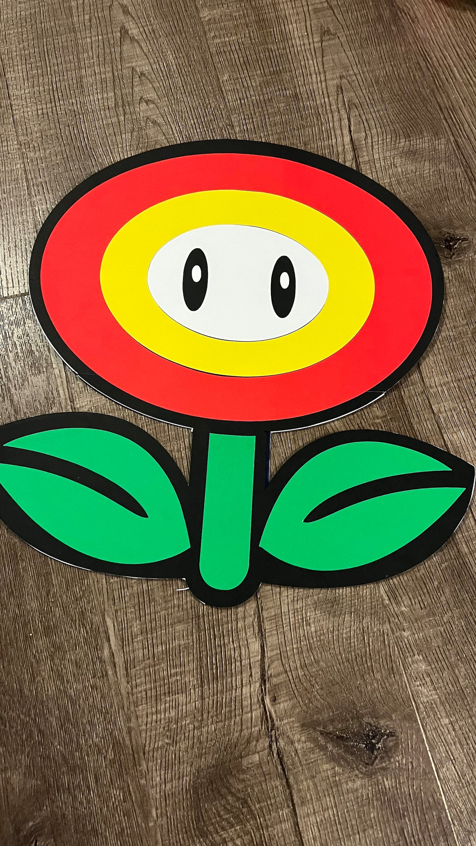 15 Inches Fire Flowers Character Backdrop, Mario Theme Party, Mario ...