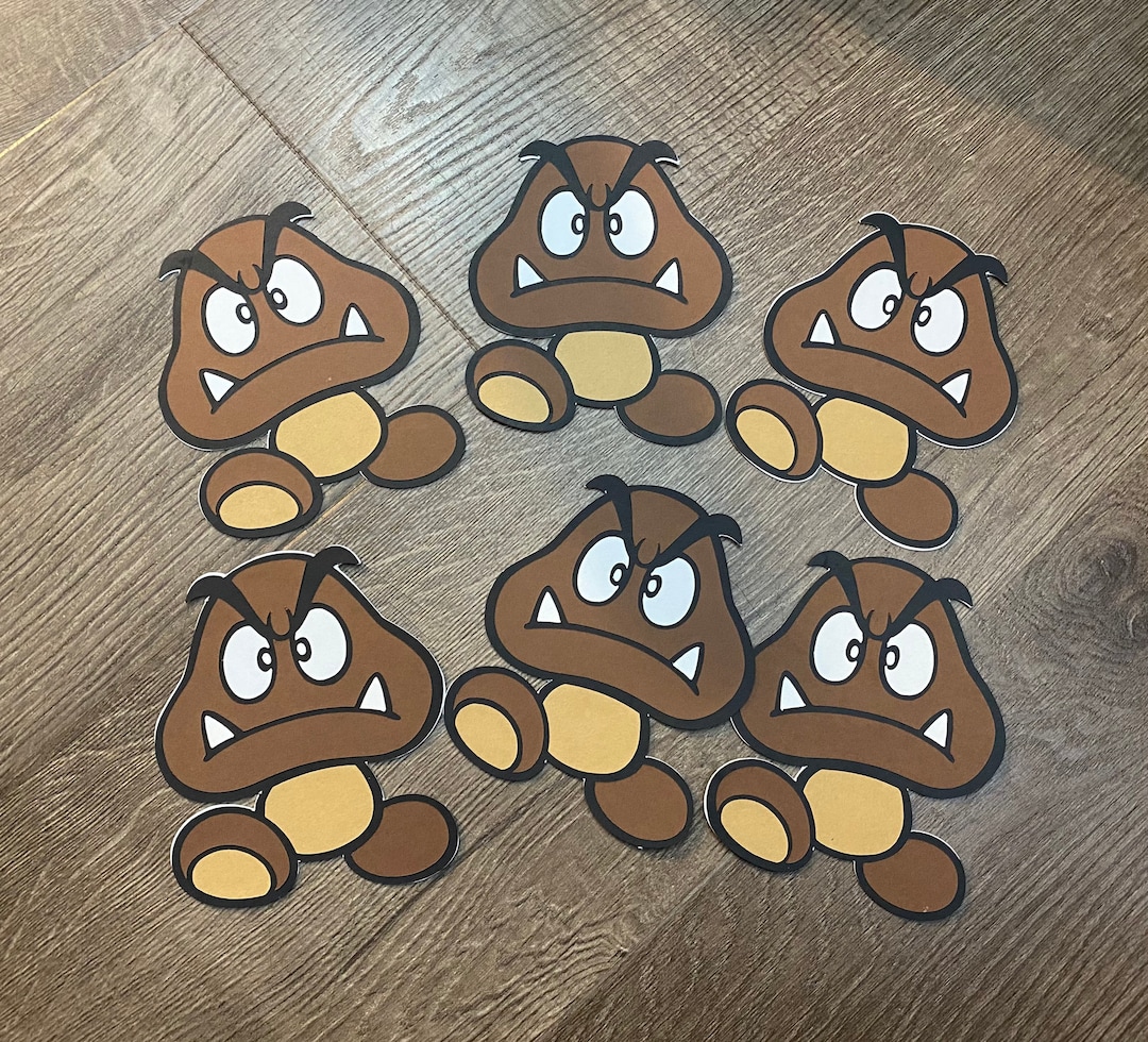 Set of Small Goombas, Backdrop Decorations, Table Centerpieces - Etsy