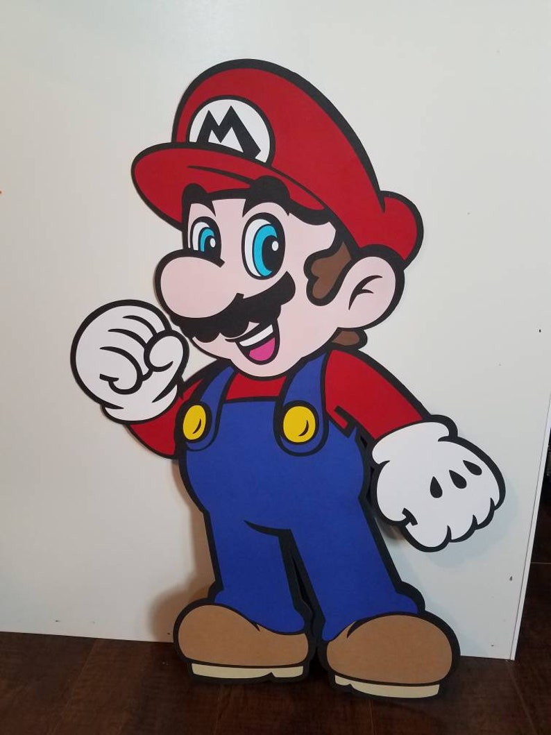 2 Feet Super Mario Brothers Mario Standee Mario Photo Props - Etsy