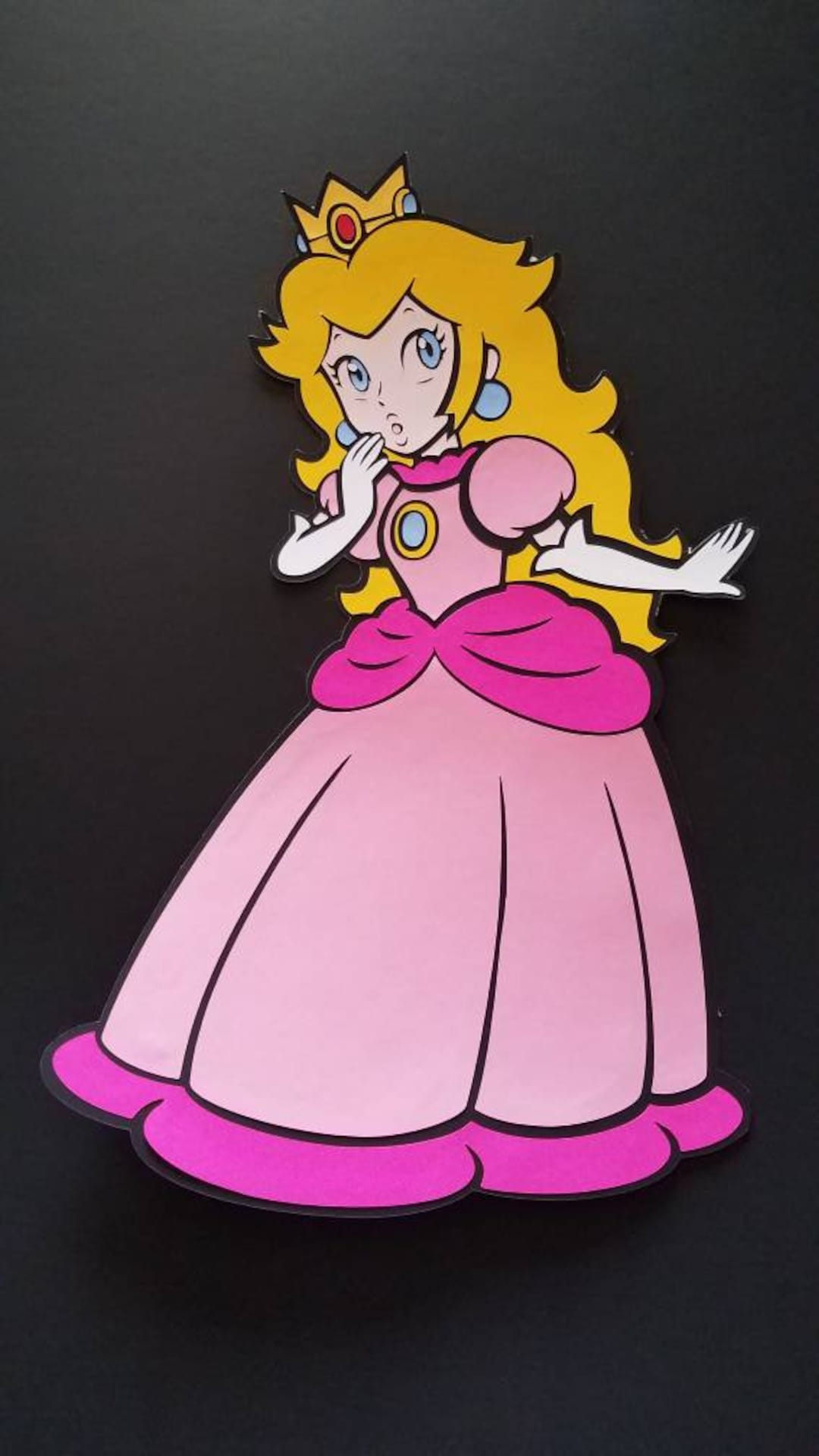 12-15 Inches Peach Standee, Super Mario Birthday Theme, Mario Bros ...