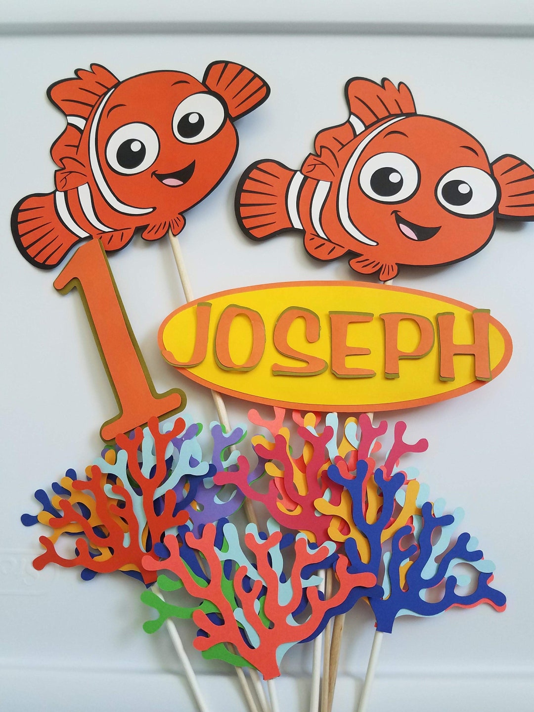 Fish and Seaweeds Centerpiece, Nemo Centerpiece, Name and Age ...
