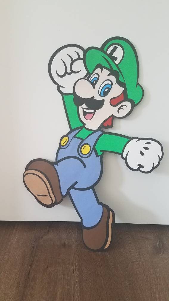 15 Inches Large Super Mario Standee, Mario and Luigi, Princess Peach ...