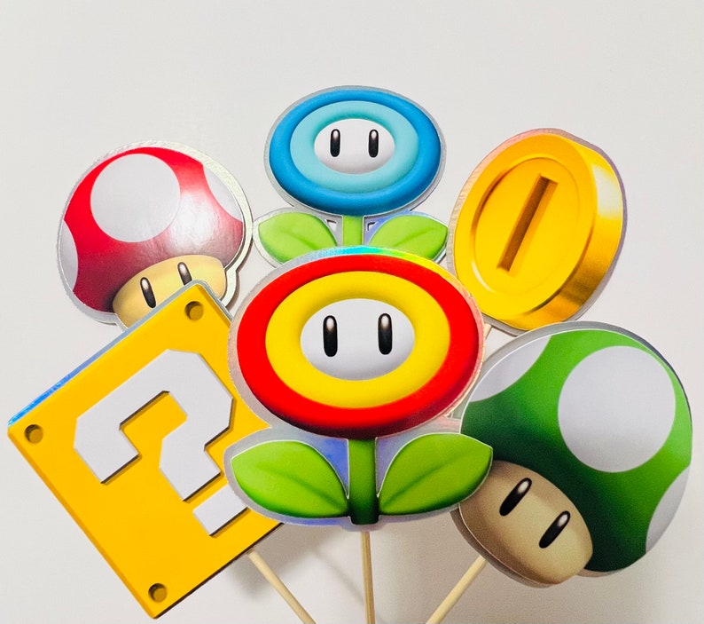 3dmushroom Toppers Coin Toppers Stars Flowers Cupcake - Etsy