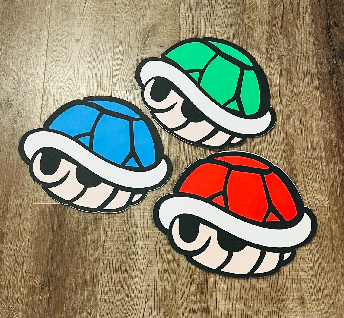 12 Inches Mario Shells Party Decoration Mario Theme Party - Etsy