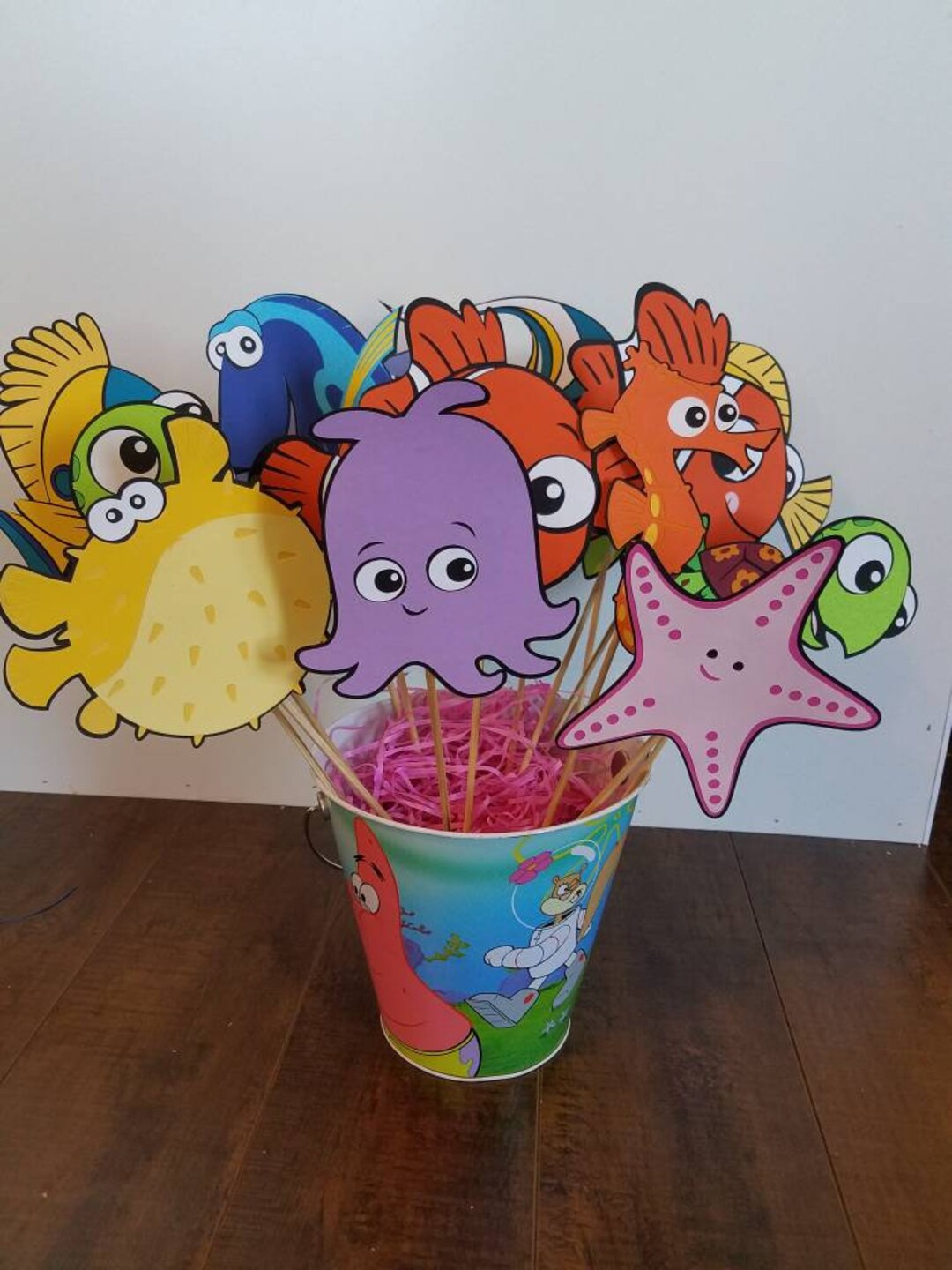 Set of Sea Creatures Centerpiece, Fish Die Cuts, Turtles, Starfish ...