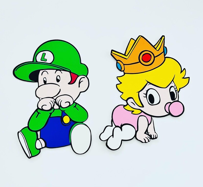 2 Feet Baby Character Standee Mario Luigi Peach Yoshi Die - Etsy