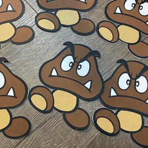 Set of Small Goombas, Backdrop Decorations, Table Centerpieces - Etsy