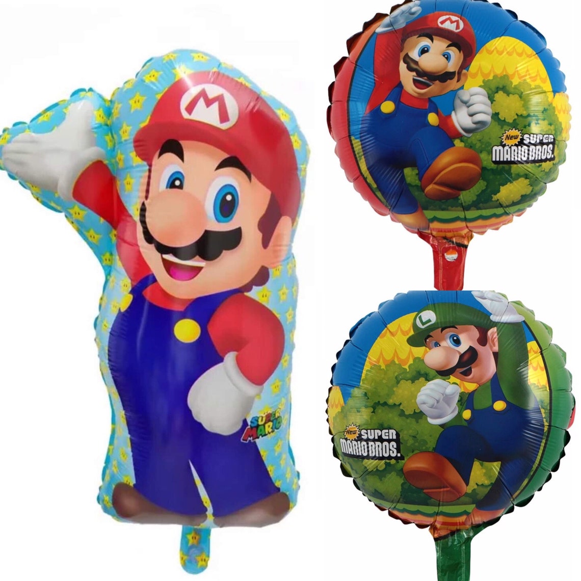 Mario Brothers Balloons Mario and Luigi Balloons Balloon - Etsy