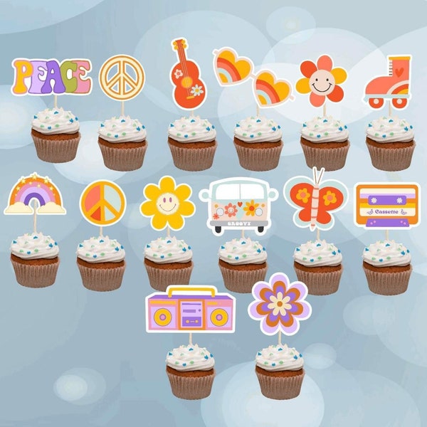 Groovy Cupcakes - Etsy