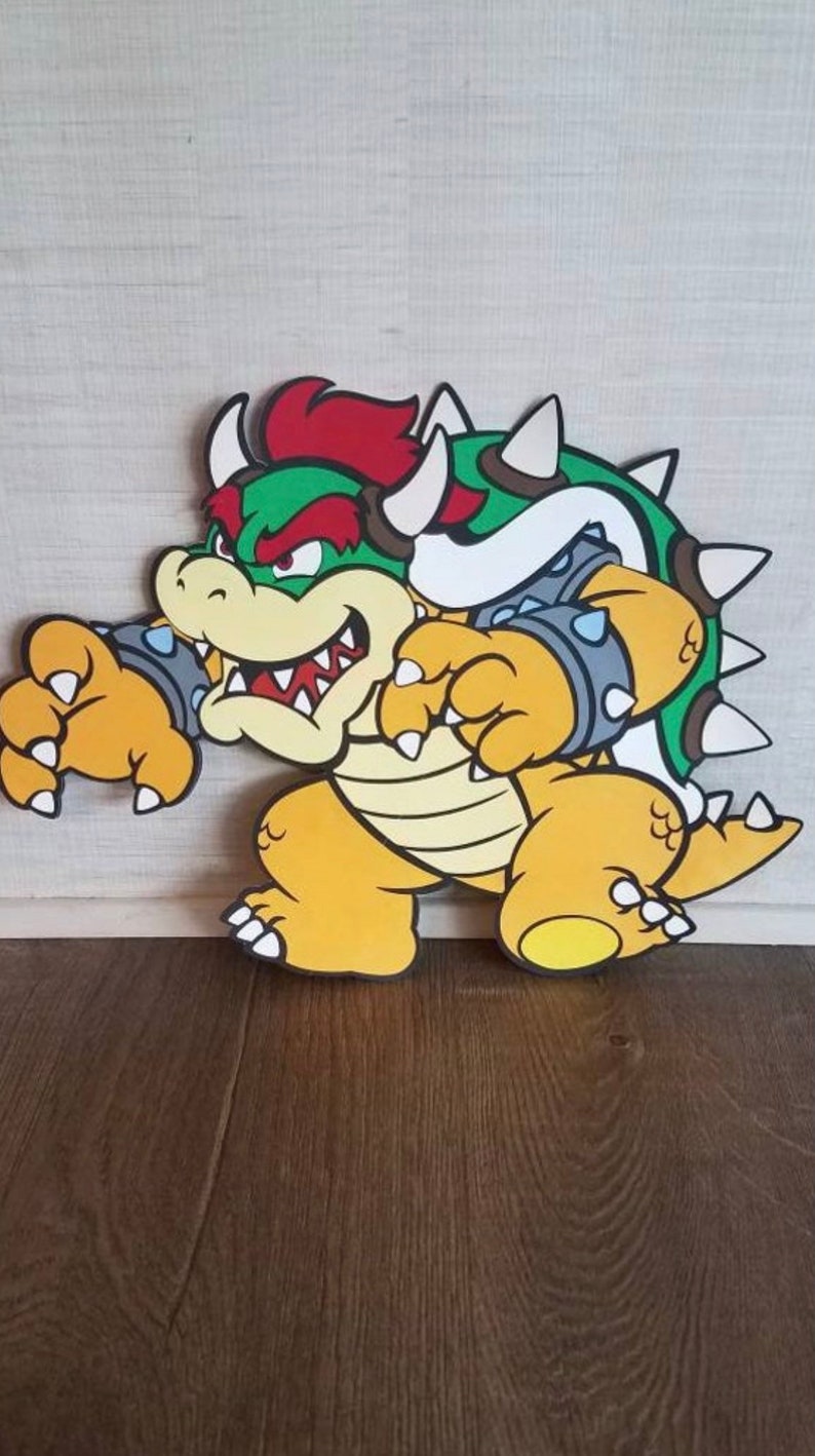 12 Inch Bowser Standee, Super Mario Bros. Party Decor - Etsy