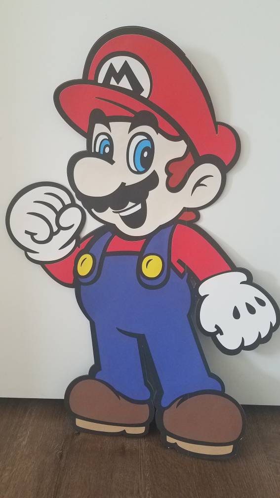 15 Inches Large Super Mario Standee Mario and Luigi Princess - Etsy