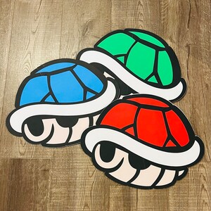 12 Inches Mario Shells Party Decoration, Mario Theme Party, Stand ...