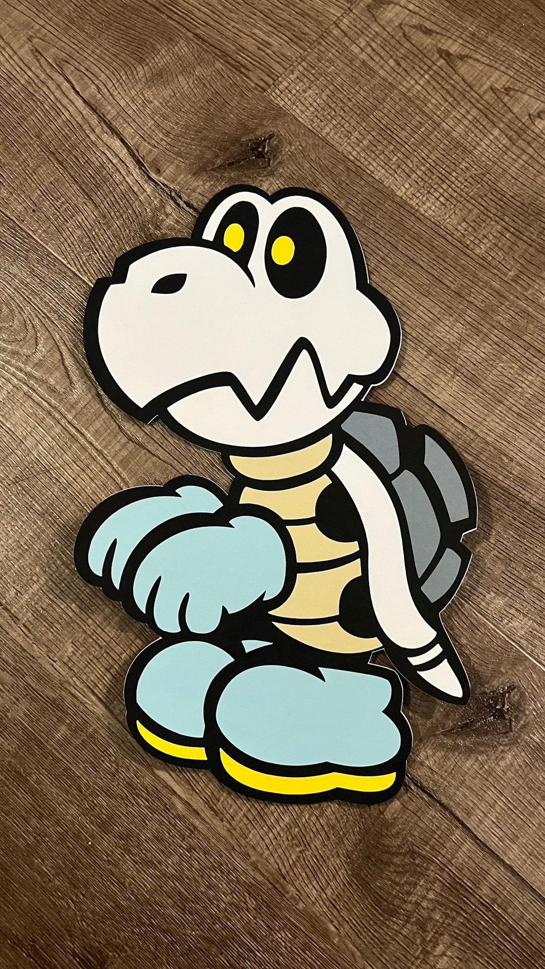 15 Inches Dry Bones Character Backdrop, Mario Theme Party, Bone Cutouts ...