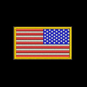 American Flag Embroidery File - Etsy