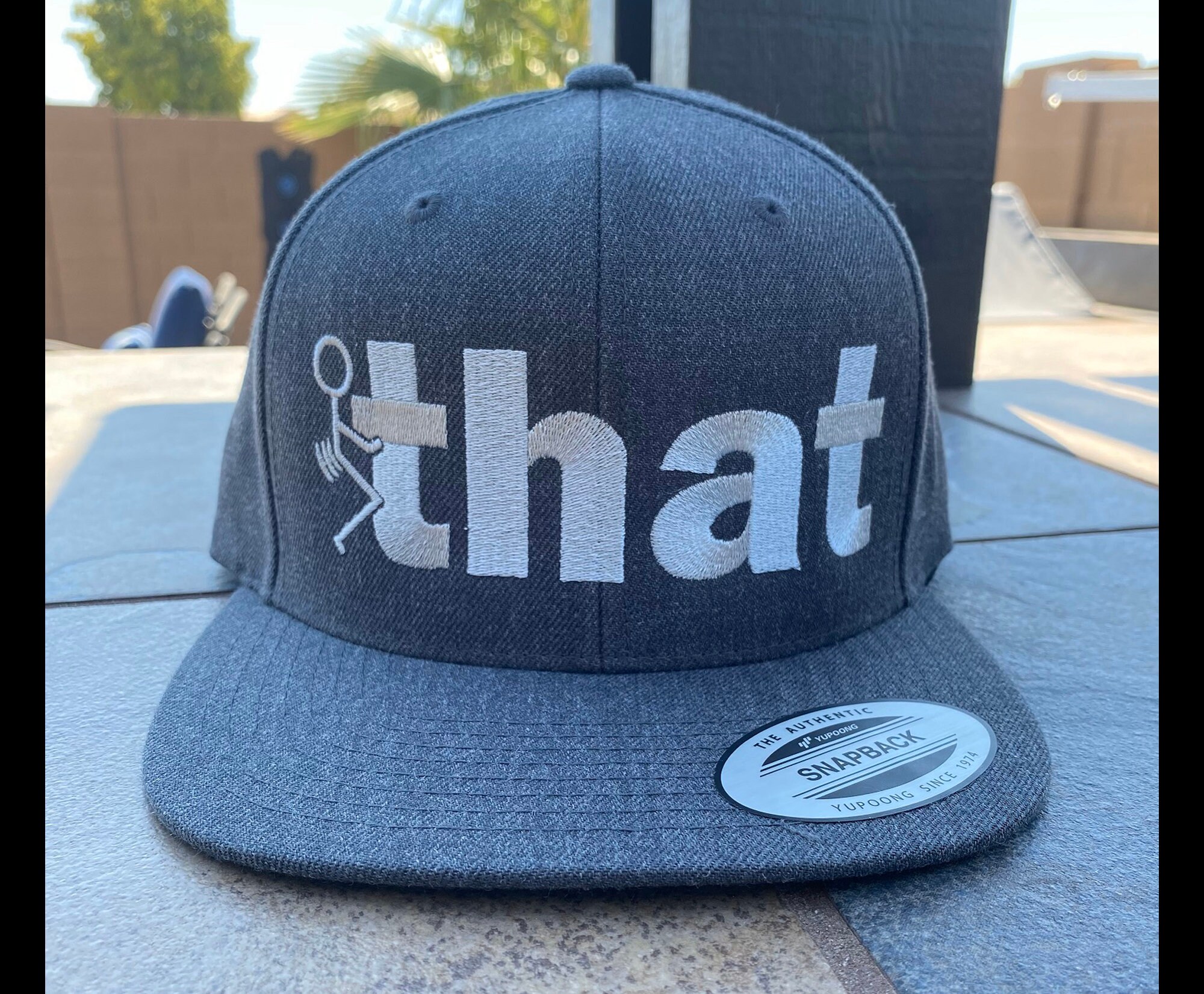 F That Hat Embroidery File - Etsy