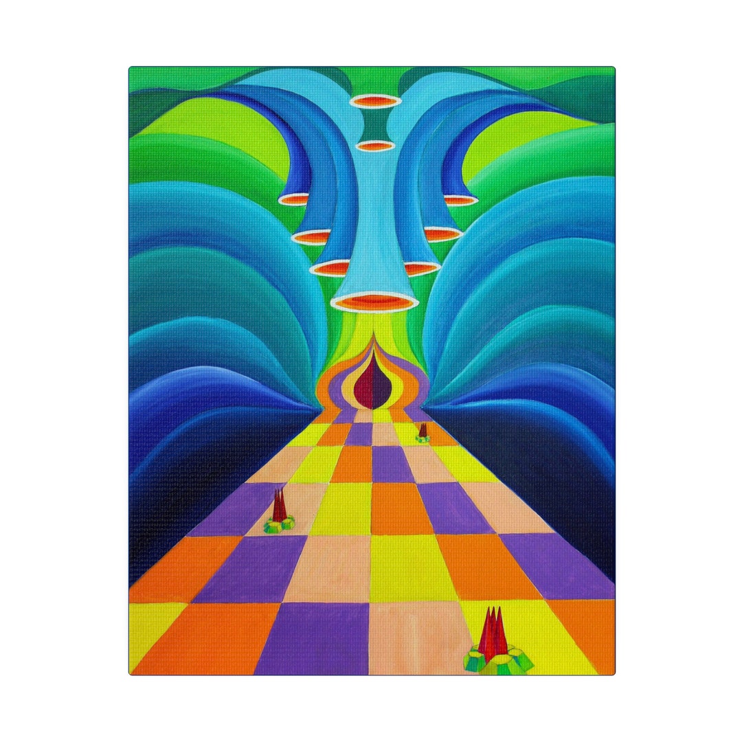 Genesis Path Mystical Journey Painting on Canvas, Fifth Dimension Art ...