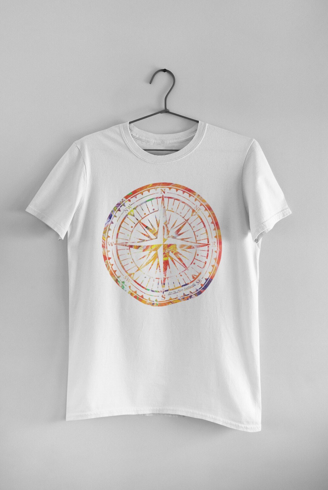 Trippy Compass Shirt, Psychedelic & Sacred Geometry Stoner Clothes ...