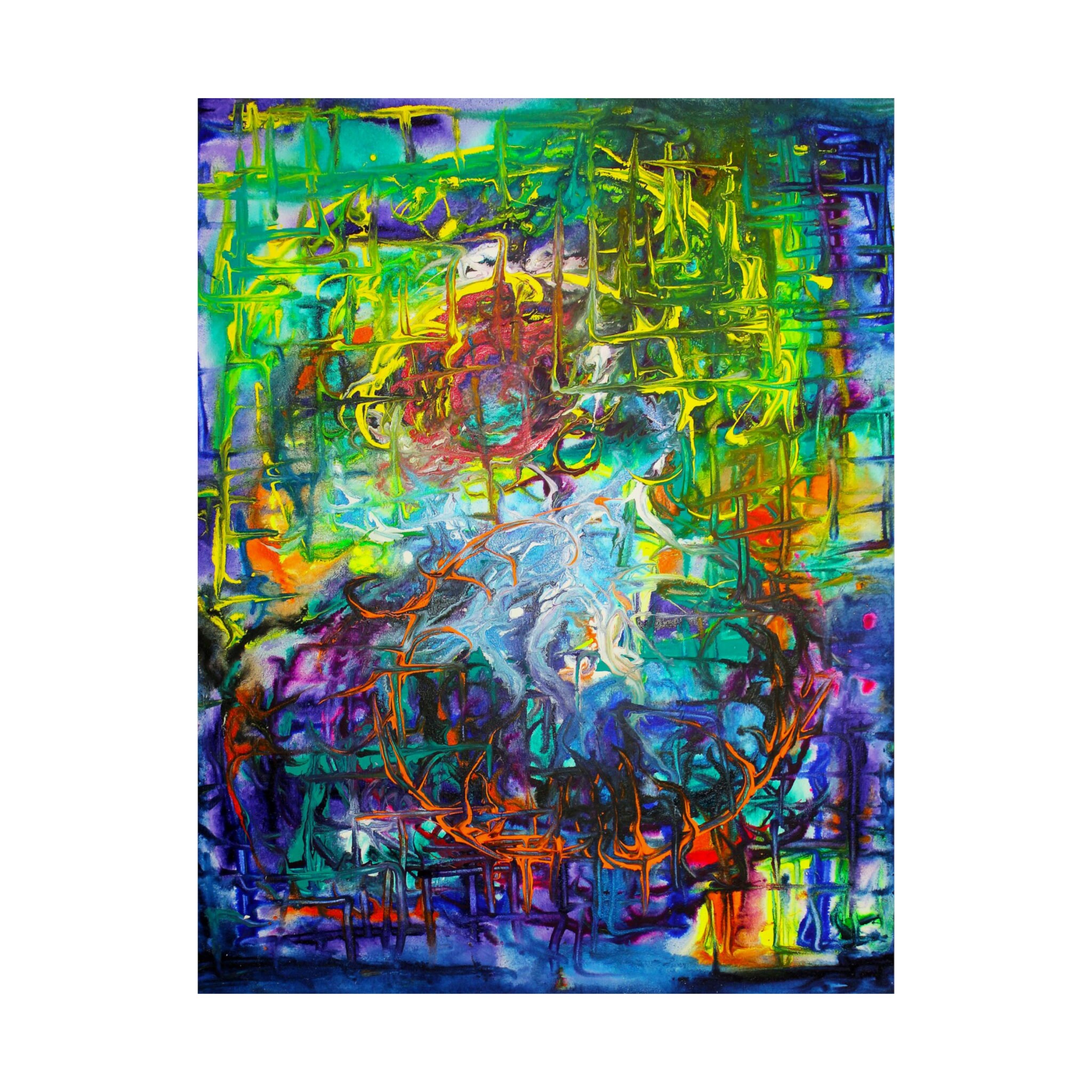 Transcendent Reflections of Abstract Aqua Spheres on the Poster ...