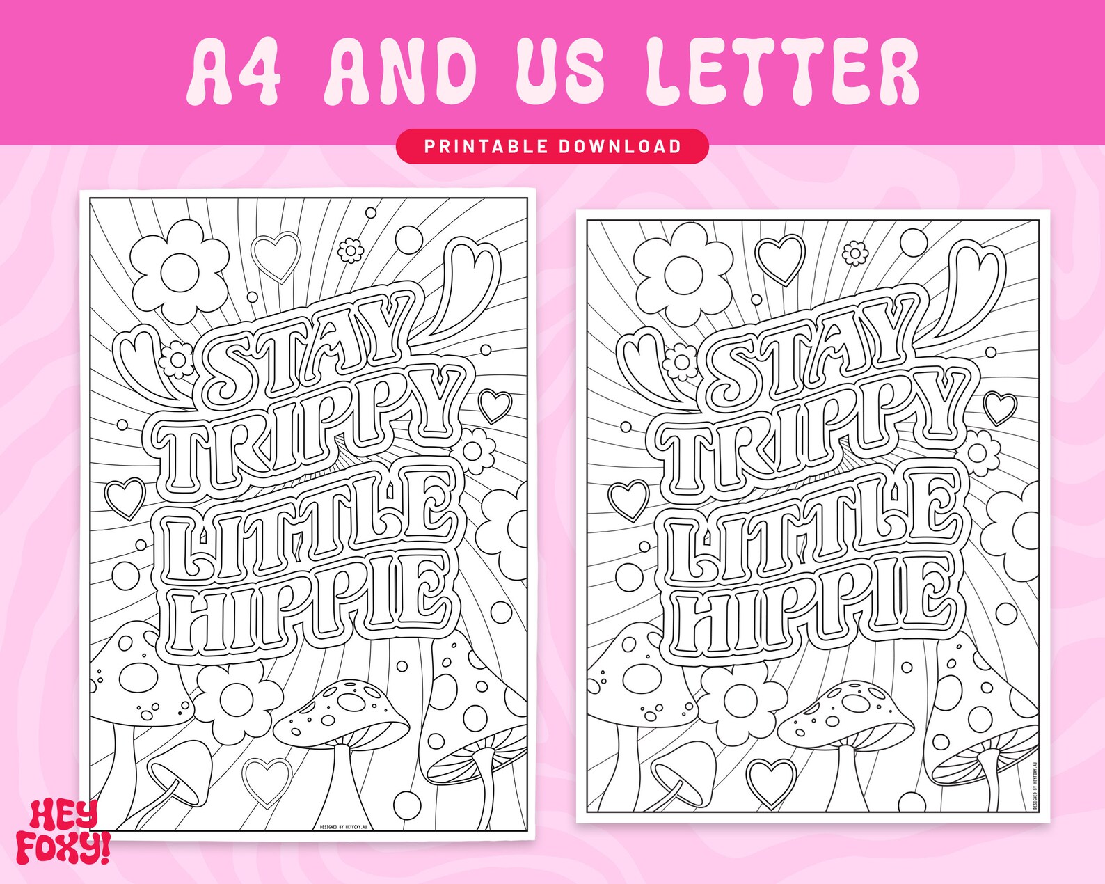 Retro Inspired Quote Colouring Pages Printable Coloring Sheets for ...