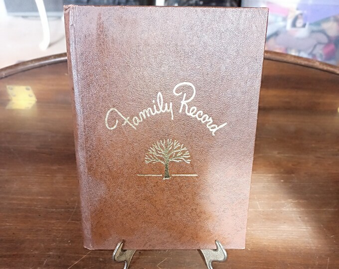 Vintage Family Tree Record Book - Etsy Vintage Family Tree Record Book - Etsy
