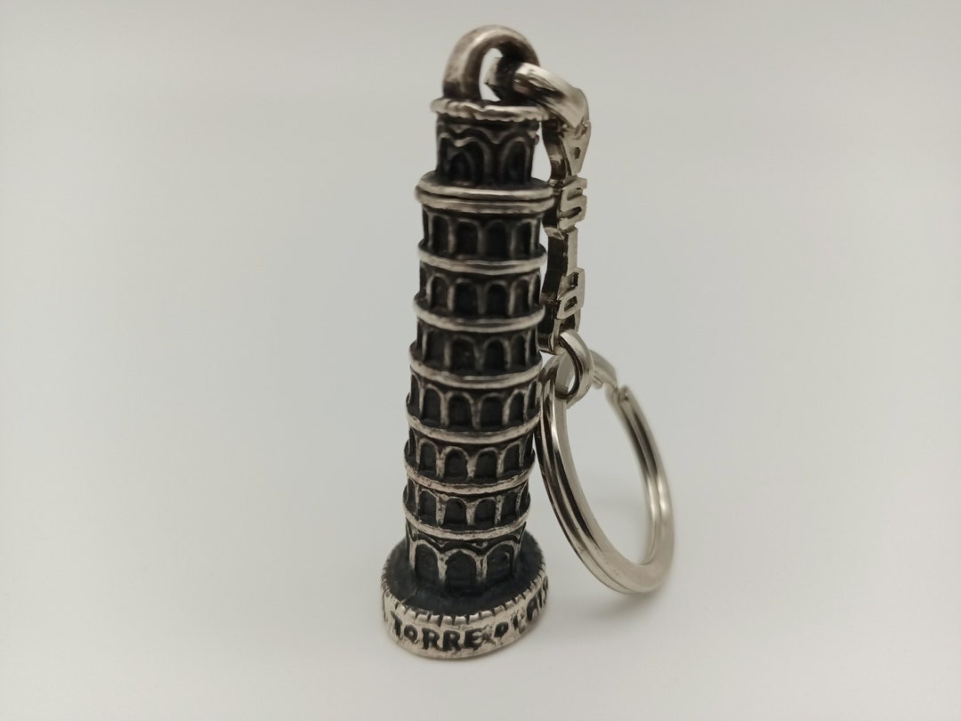 Leaning Tower of Pisa Keychain - Etsy