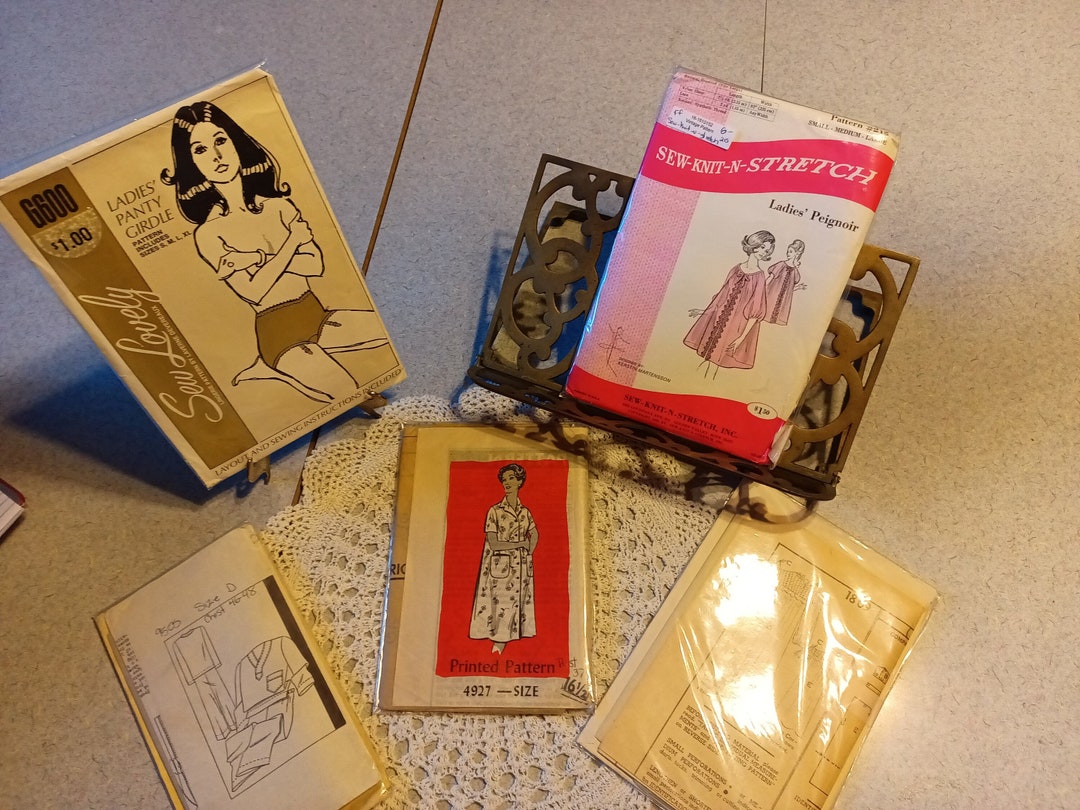 Lot of 5 Vintage Sewing Patterns - Etsy