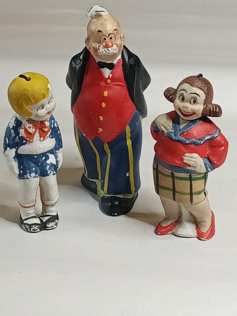 Trio of German Bisque Nodder Bobbleheads (1925) - Etsy